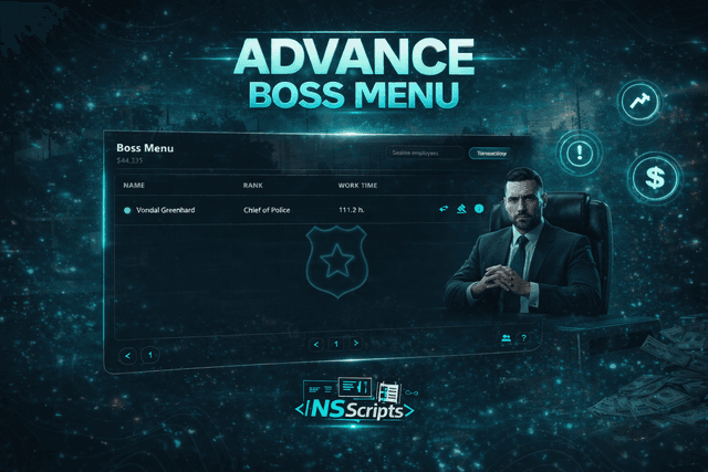 nss fivem Advance Boss Menu Script - Modern Boss Management UI