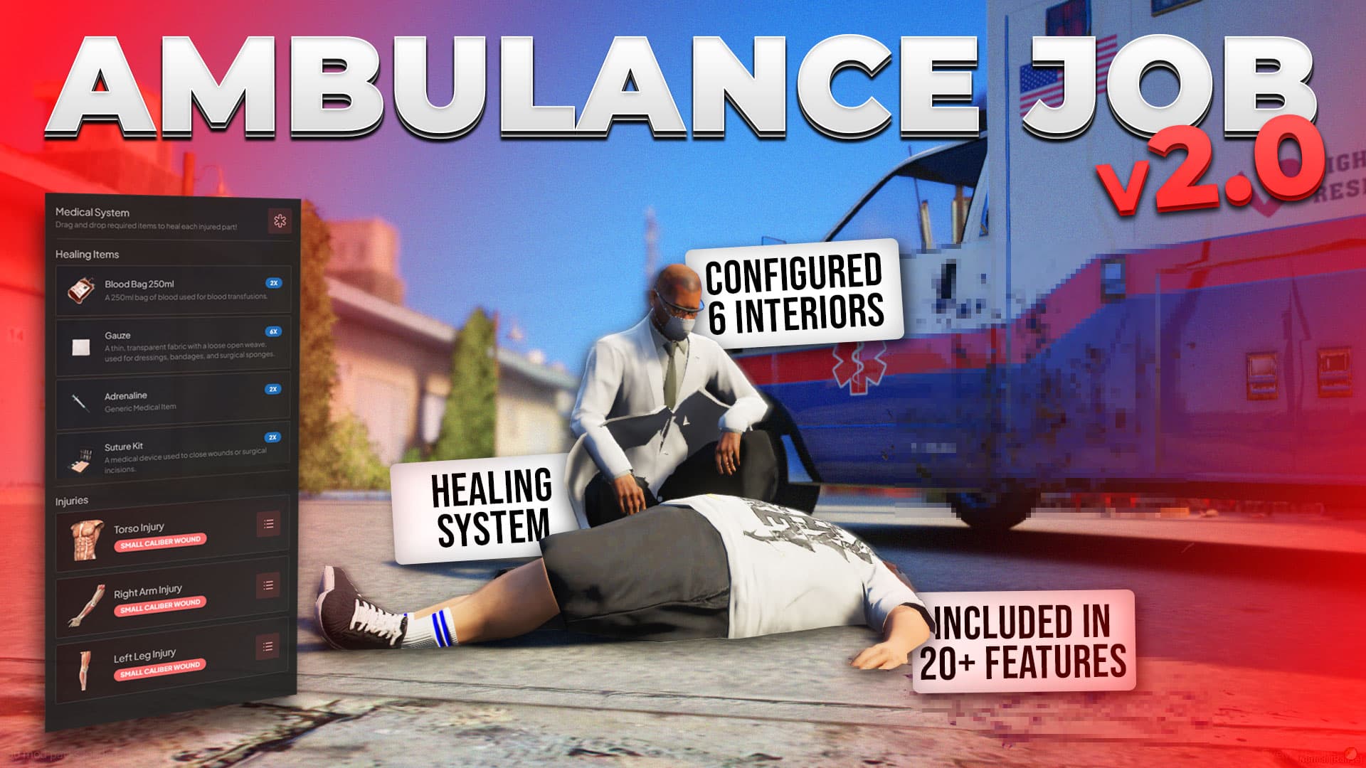 Advanced Ambulance Job v2 - FiveM Ambulance Script | pScripts