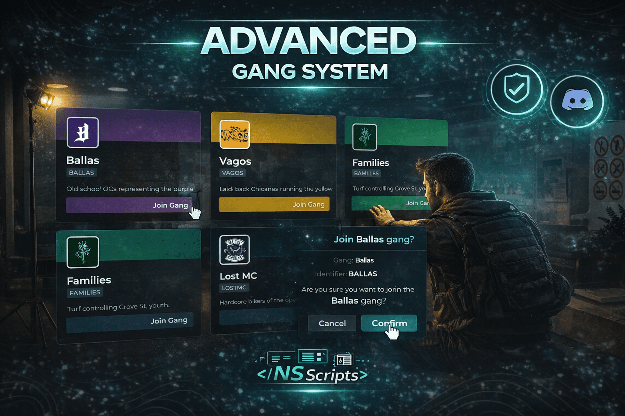 Advanced Gang System - FiveM Roleplay Script | NSS