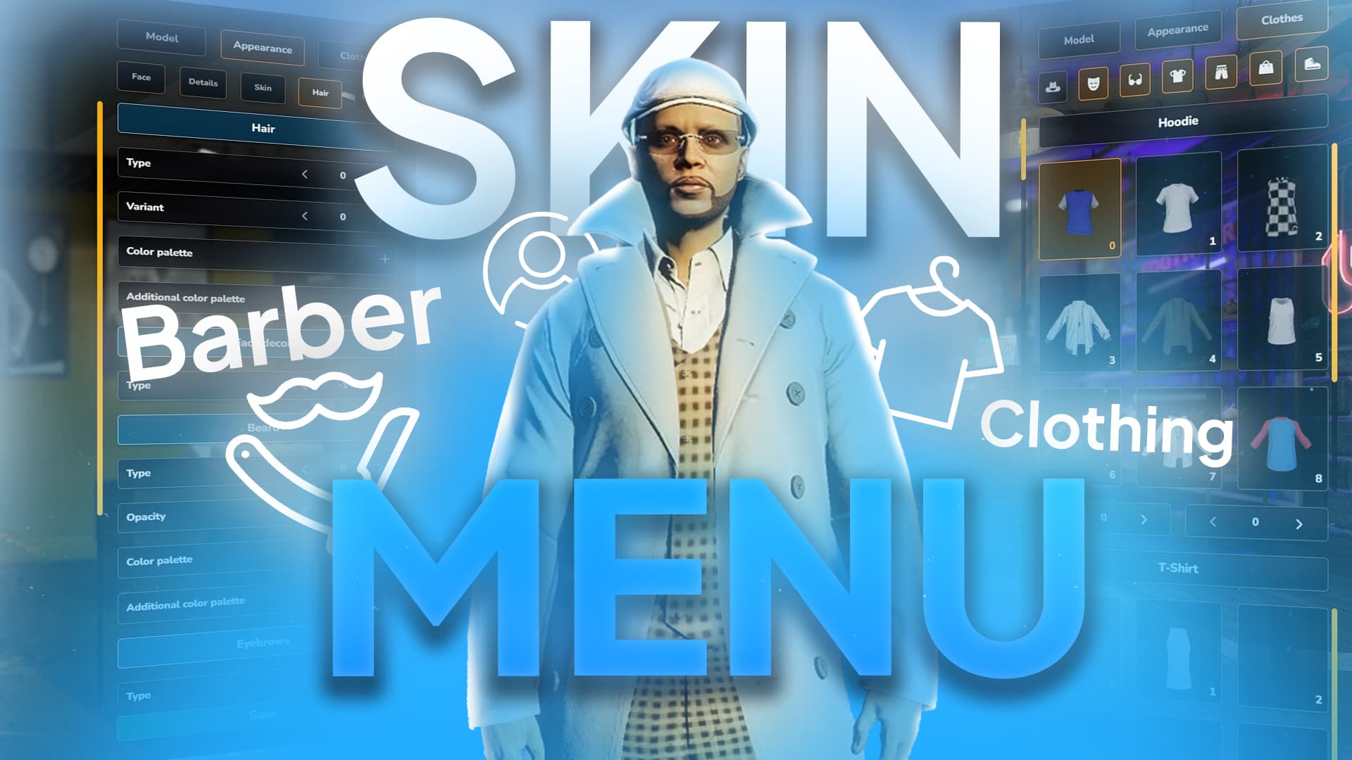 Advanced Appearance Menu Script for FiveM Roleplay | 5scripts