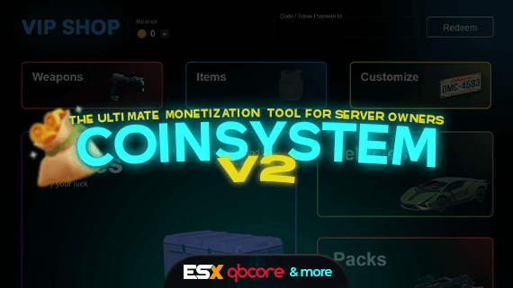 Coin System V2 - Advanced FiveM Script | Sky Systems