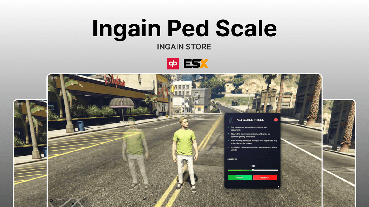 Fivem Player Scaling Script - inGain