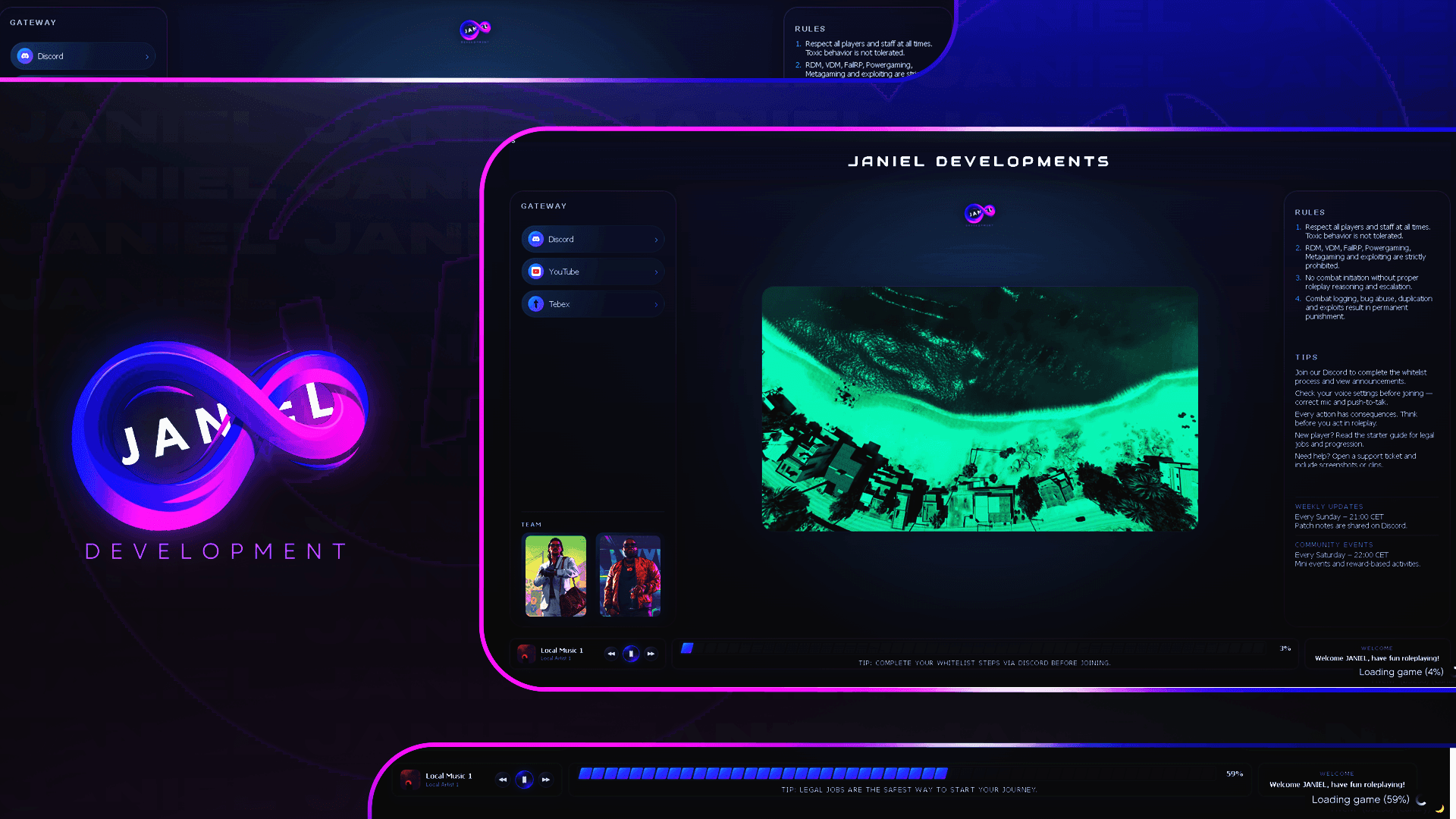 Loading Screen v1 - FiveM Script | Janiel Store