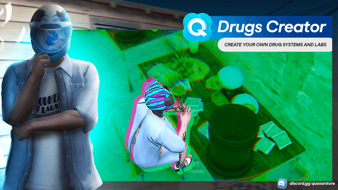 Quasar Drugs Creator | FiveM Roleplay Script - Quasar Store