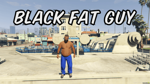 Mic Black Fat Guy Ped - Optimized FiveM Character Skin