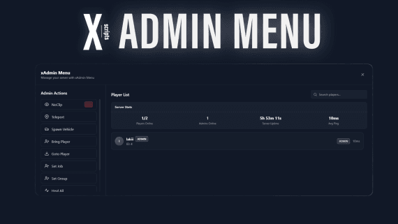 xAdmin - Ultimate FiveM Admin Script for Enhanced Server Management ...